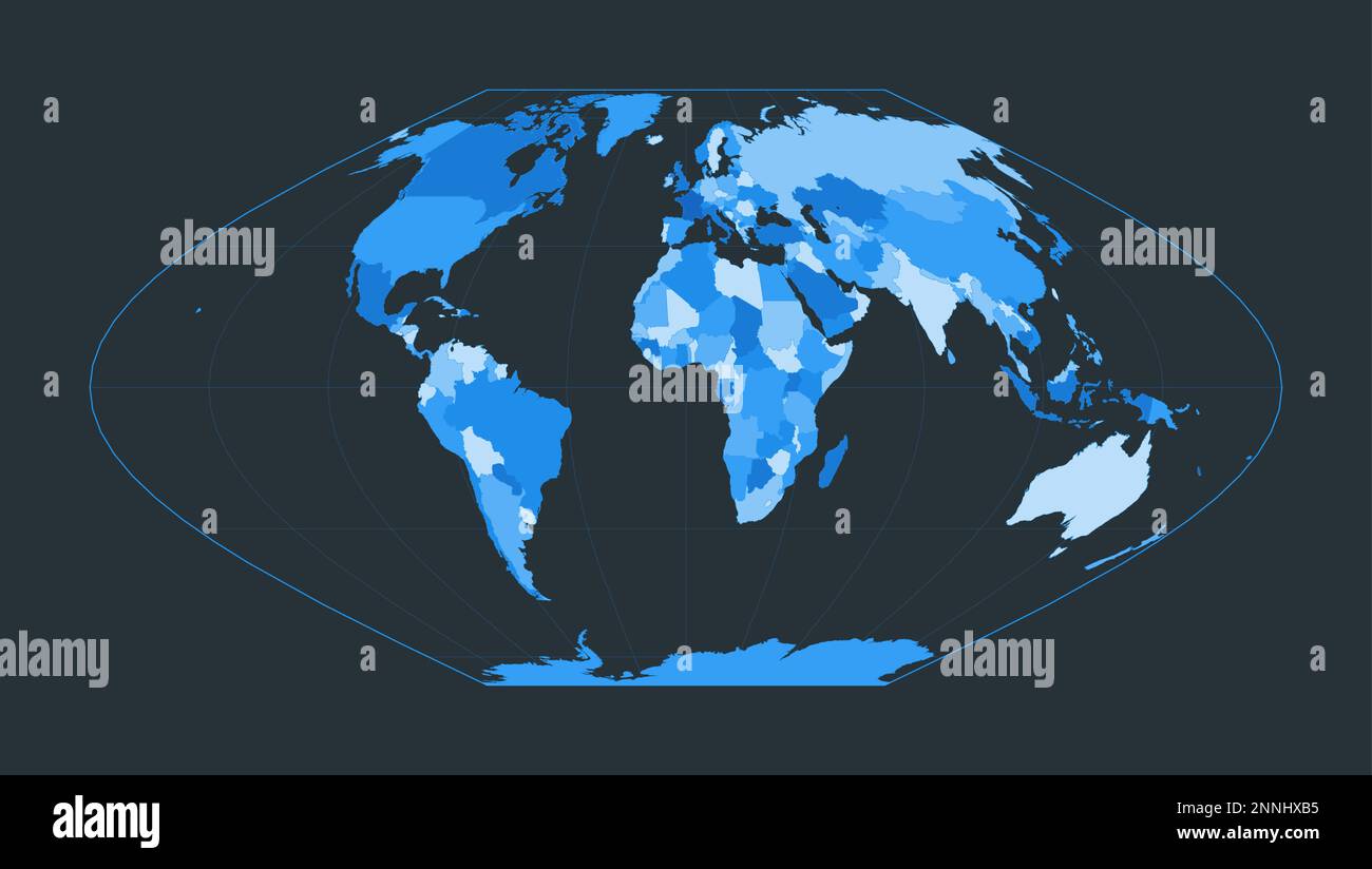 World Map. McBryde-Thomas flat-polar sinusoidal equal-area projection ...