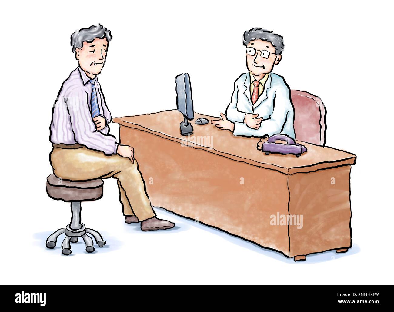 an interview with a doctor Stock Photo - Alamy