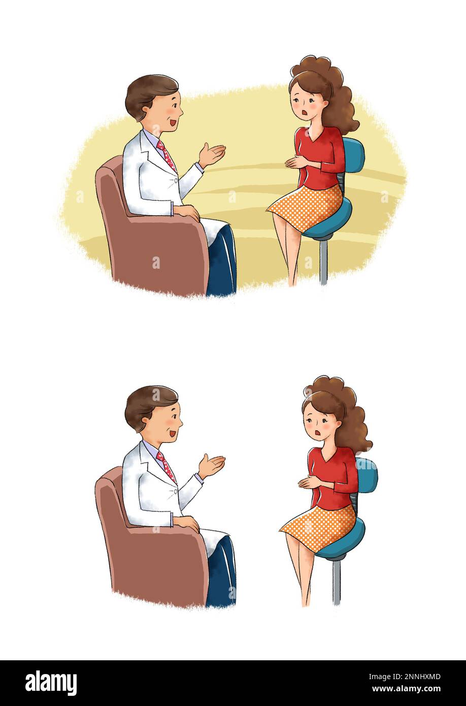 an interview with a doctor Stock Photo - Alamy