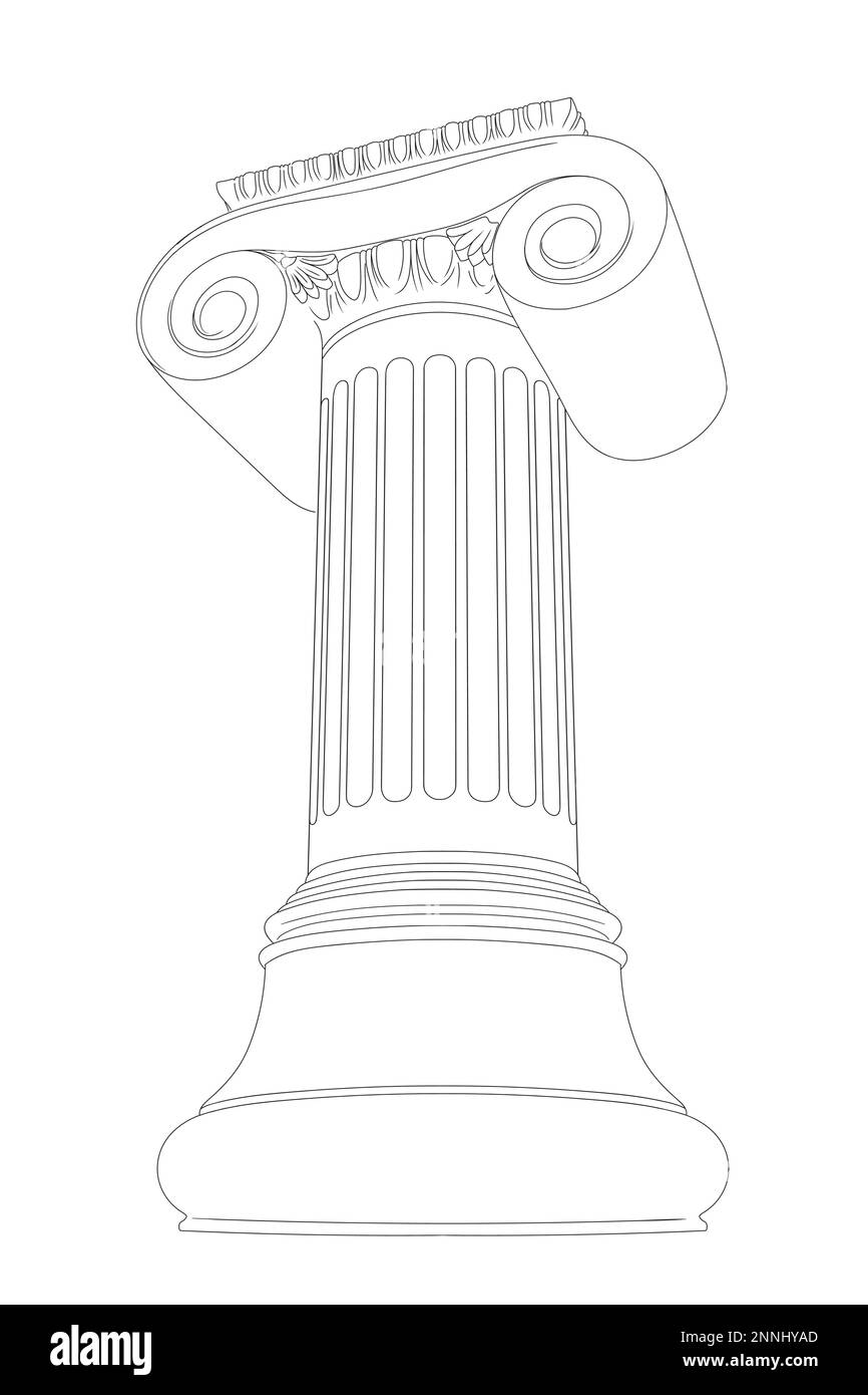 Ancient Greek Column Stock Vector Image And Art Alamy