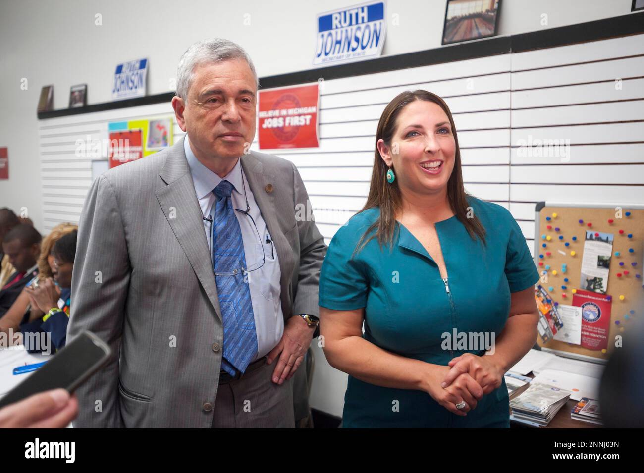 FILE - This August, 2020 file photo, shows Ron Weiser, left, chairman ...