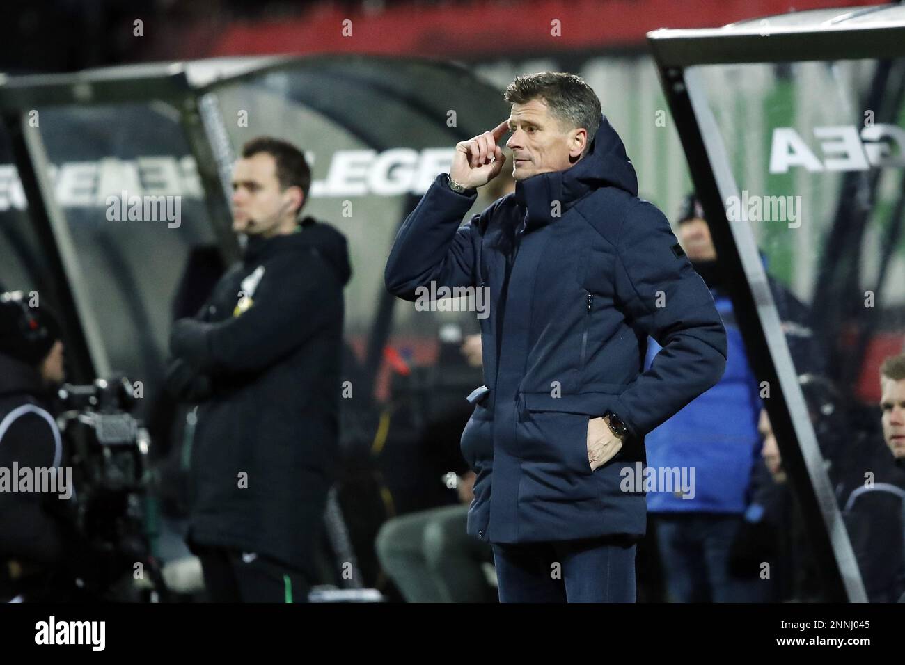 NIJMEGEN - FC Volendam coach Wim Jonk during the Dutch premier league ...