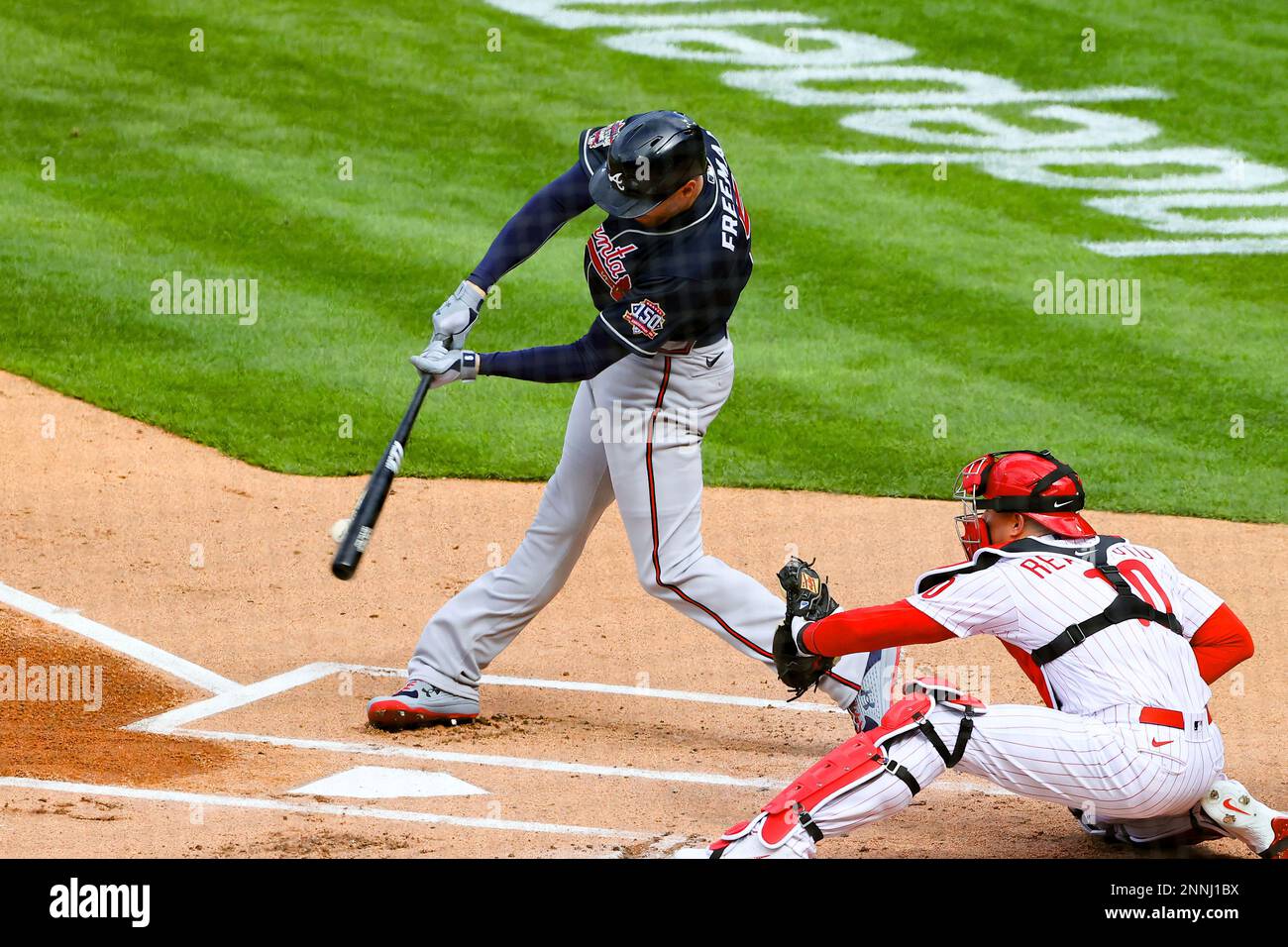 PHILADELPHIA, PA - APRIL 01: Atlanta Braves first baseman Freddie ...