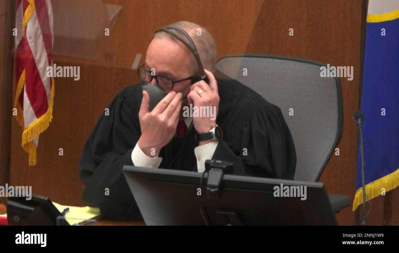 Hennepin County Judge PeterCahill holds a sidebar Thursday, April 1 ...