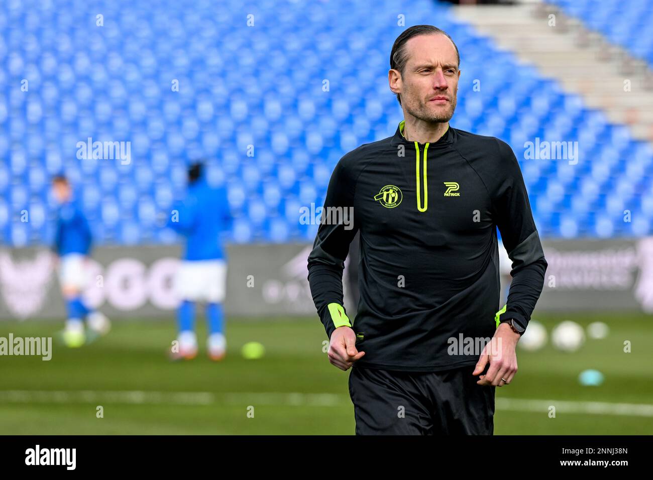referee Wim Smet pictured before a soccer game between KMSK Deinze and ...