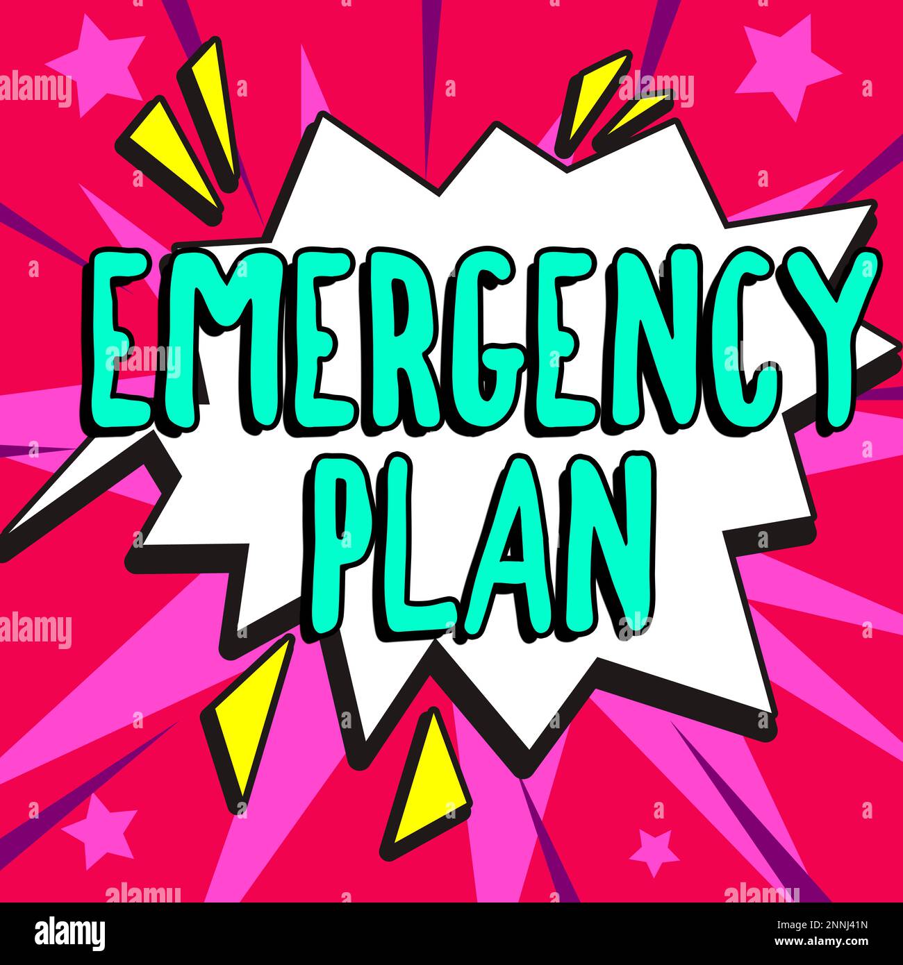 Text caption presenting Emergency Plan. Word Written on Procedures for ...