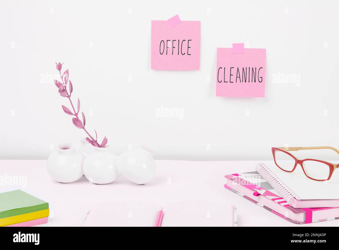 Hand writing sign Office Cleaning. Business approach the action or ...