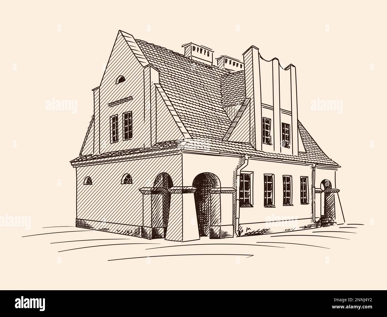 Old cottage garden plant Stock Vector Images - Alamy