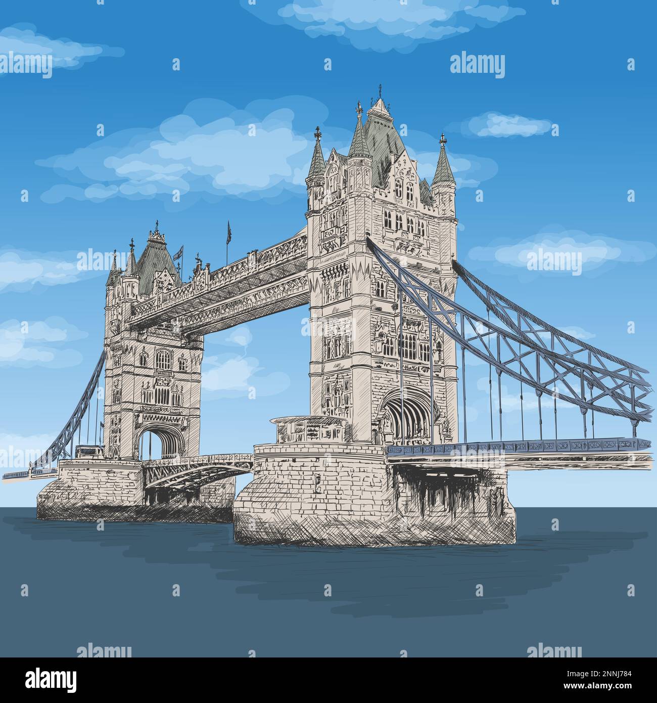 In london england old Stock Vector Images - Alamy