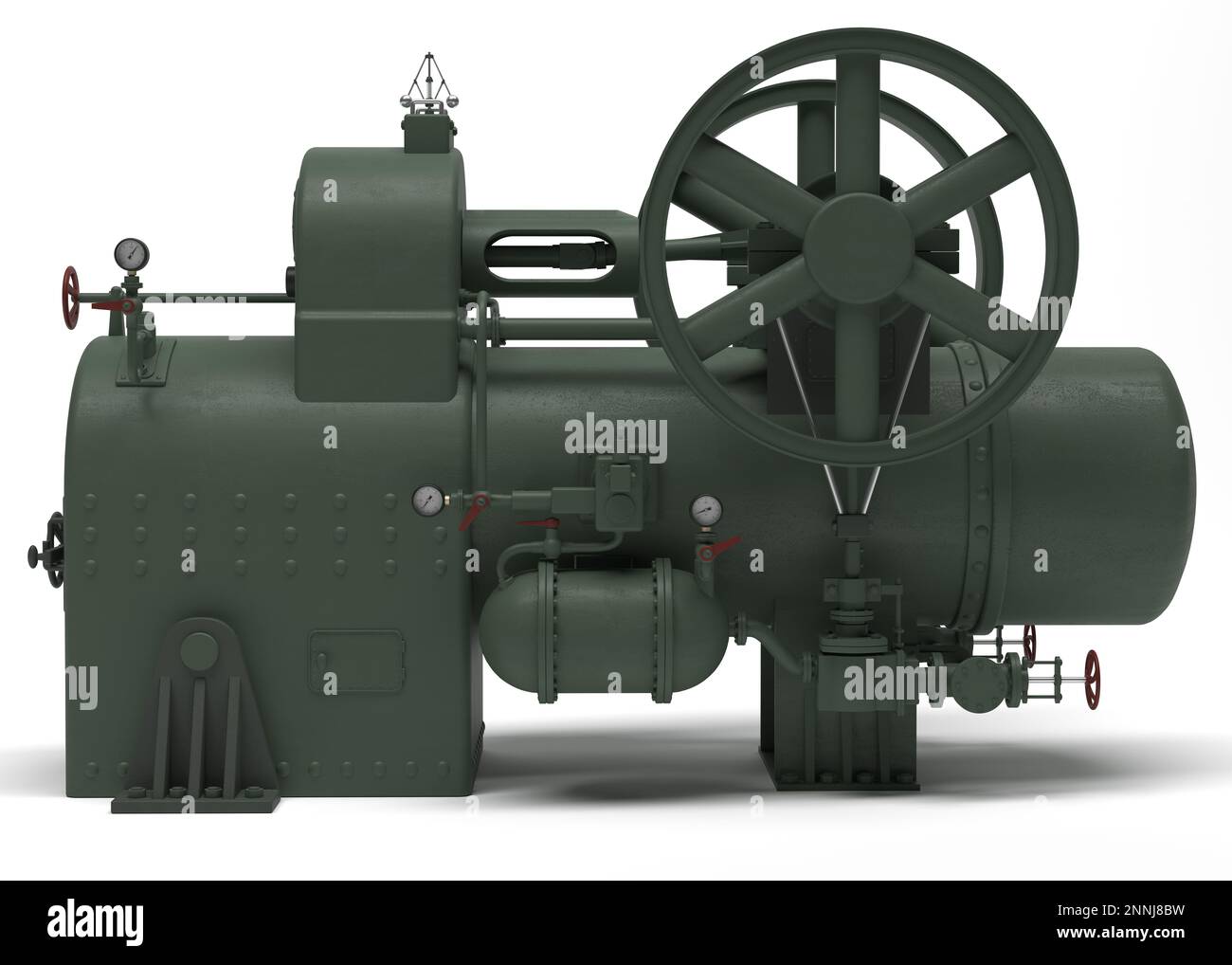 Victorian steam engine wheel Cut Out Stock Images & Pictures - Alamy