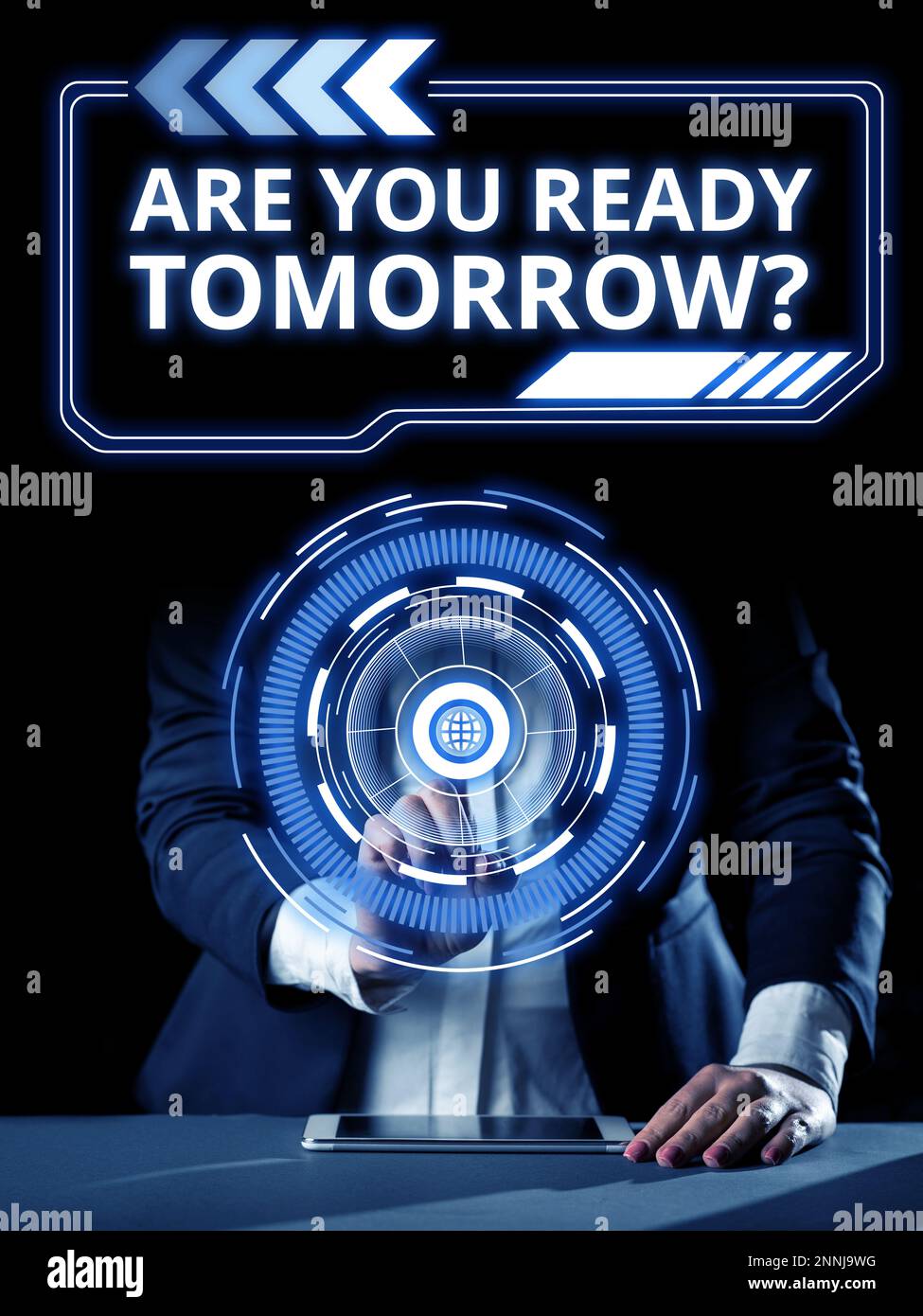 Conceptual display Are You Ready Tomorrow. Word for Preparation to the ...