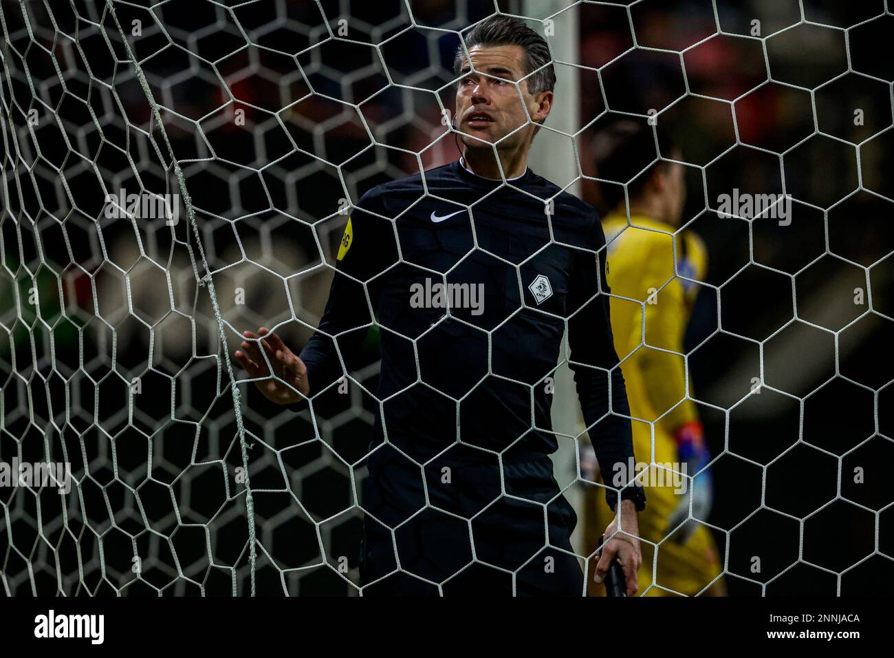 NIJMEGEN, NETHERLANDS - FEBRUARY 25: Assistant Referee Charles Schaap ...