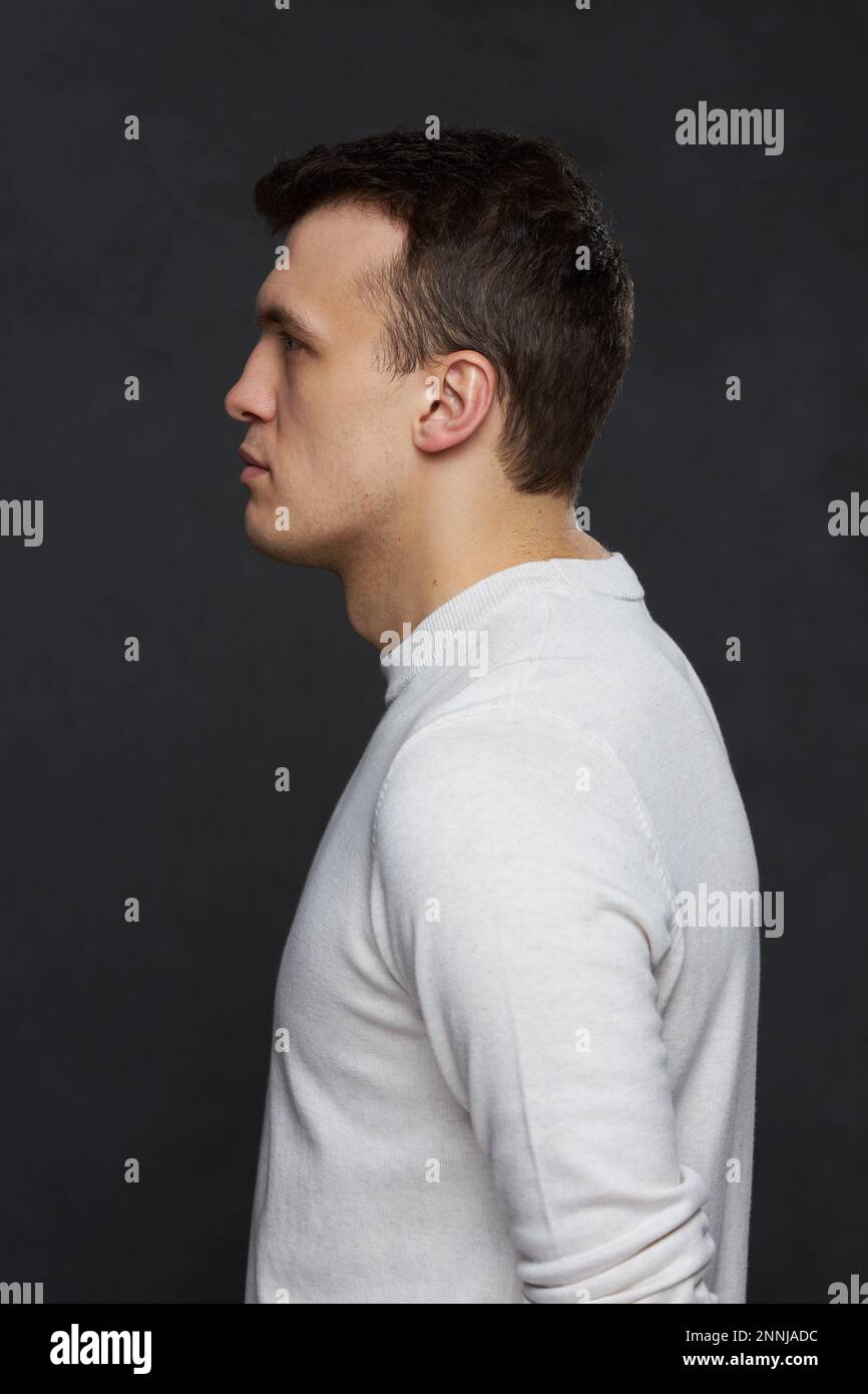 Portrait of a guy in the studio Stock Photo - Alamy