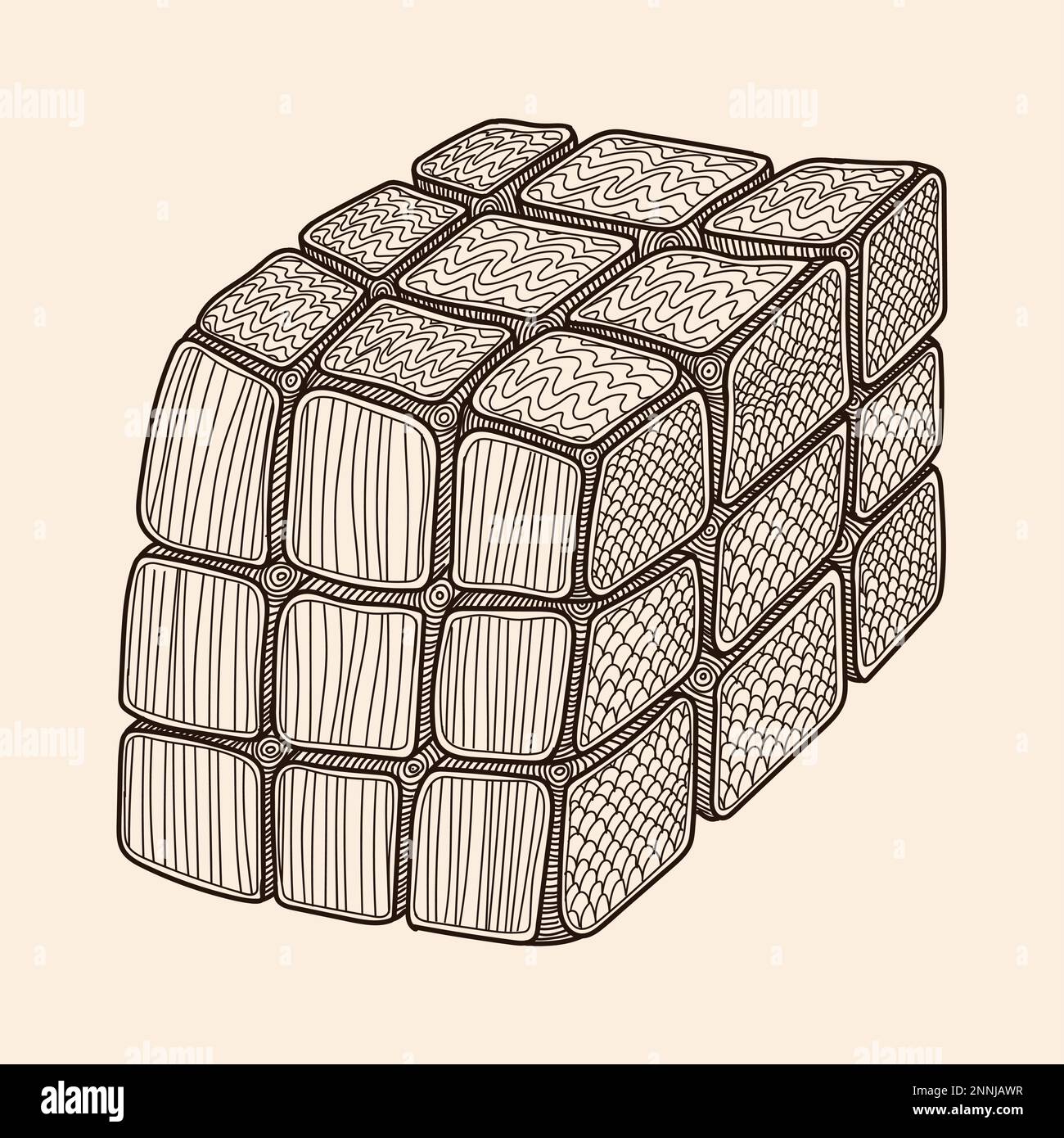 Rubik cubism Stock Vector Images - Alamy