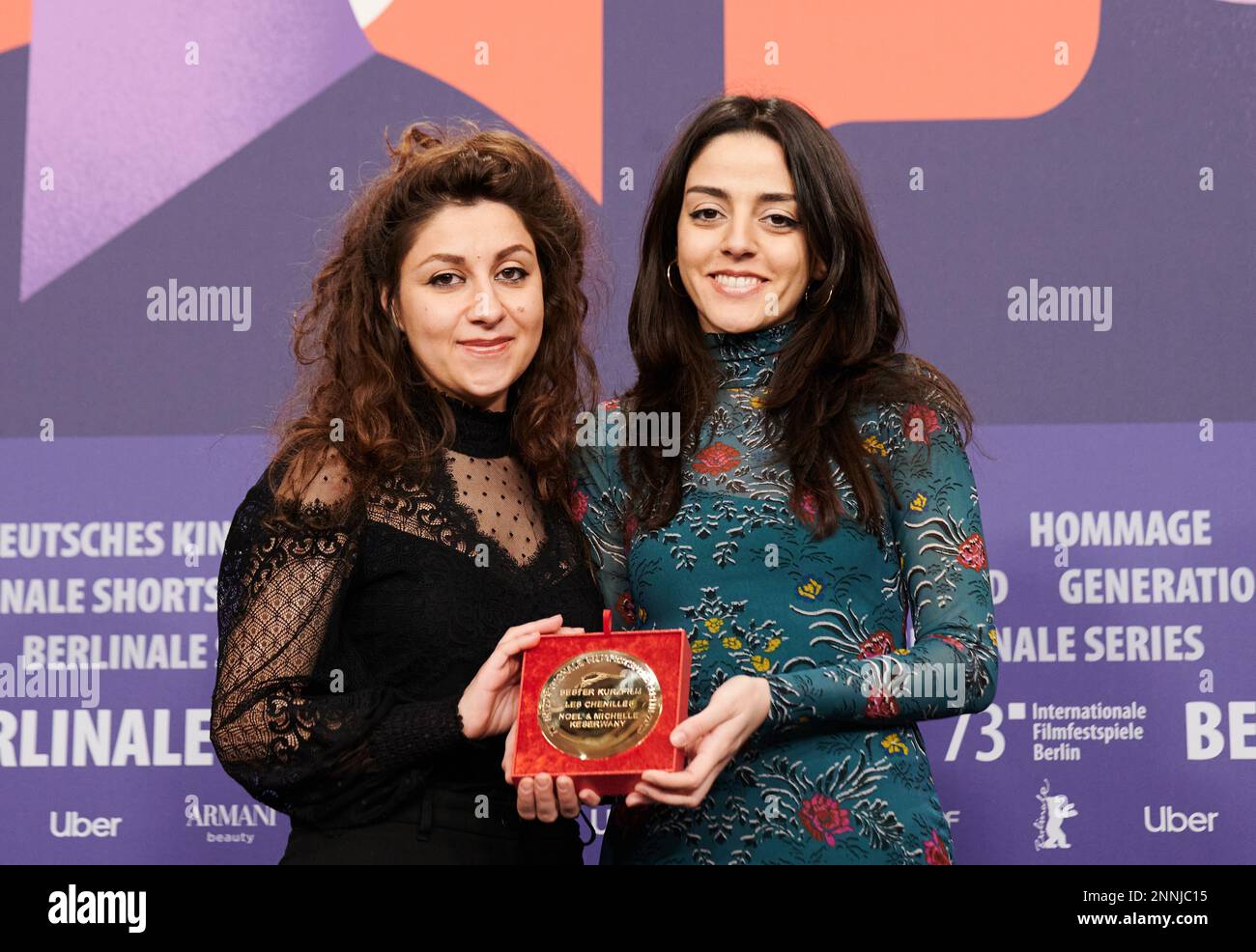 Berlin, Germany. 25th Feb, 2023. Michelle Keserwany (l) and Noel ...