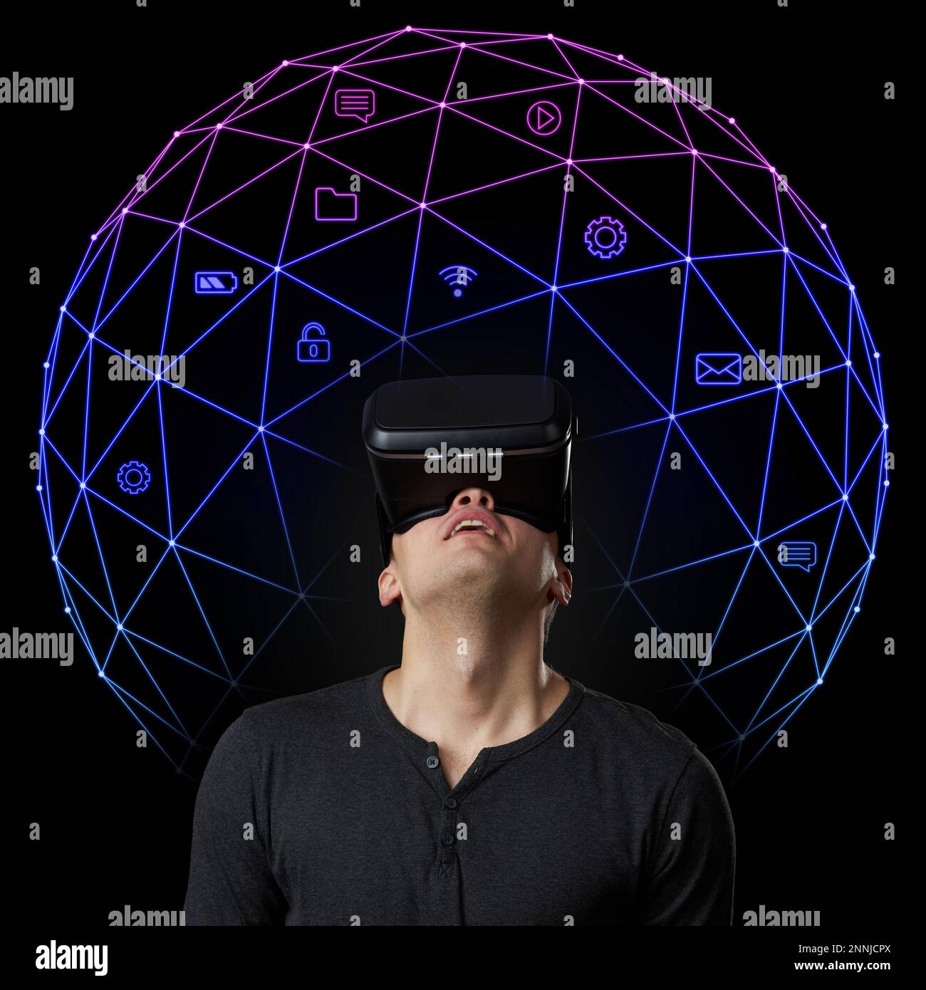 Cyberspace interface virtual reality hi-res stock photography and ...
