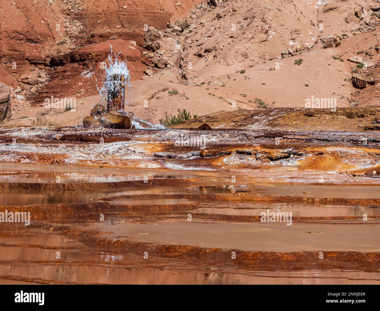 Crystal Geyser near Green River, Utah Stock Photo - Alamy