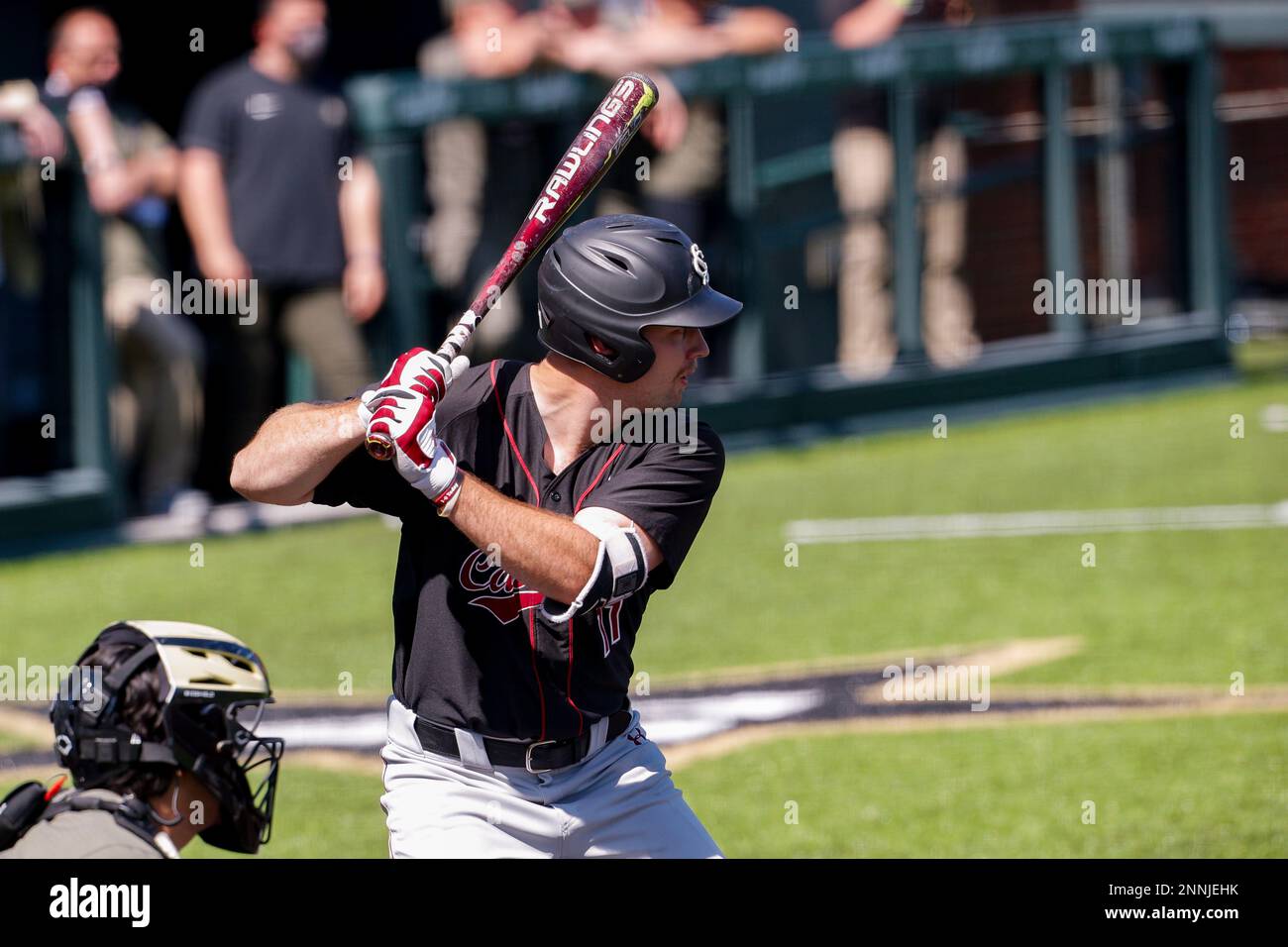 South Carolina Gamecocks right fielder Andrew Eyster (11) at bat ...