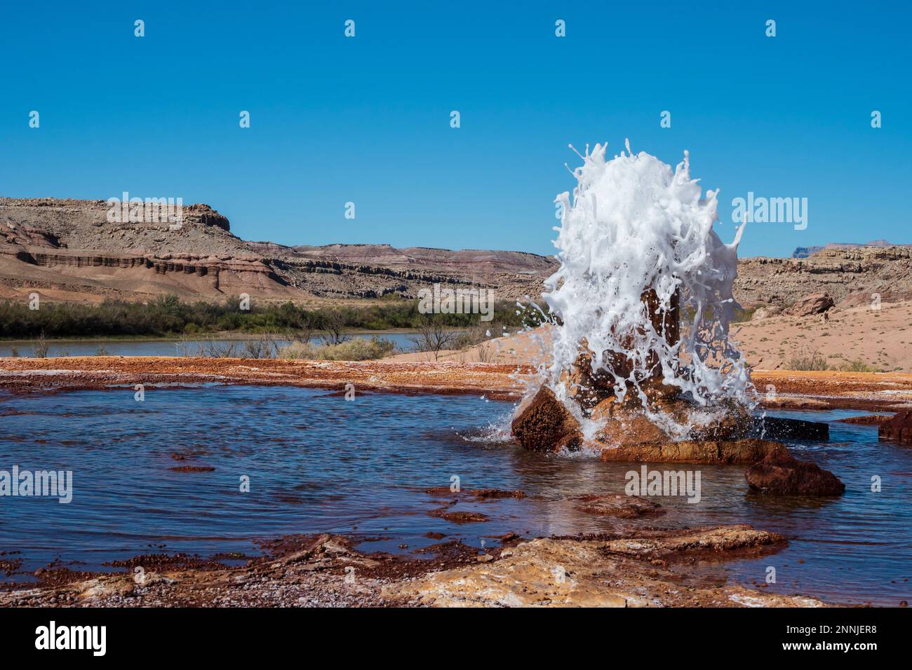 Crystal Geyser near Green River, Utah Stock Photo - Alamy