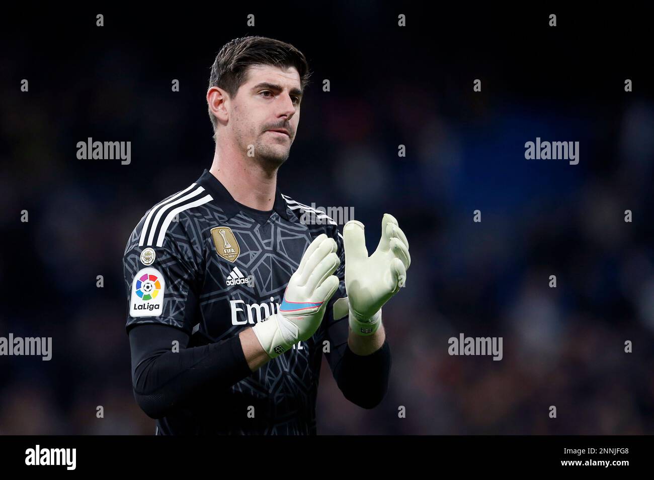 Thibaut Courtois of Real Madrid CF at full time during the La Liga ...