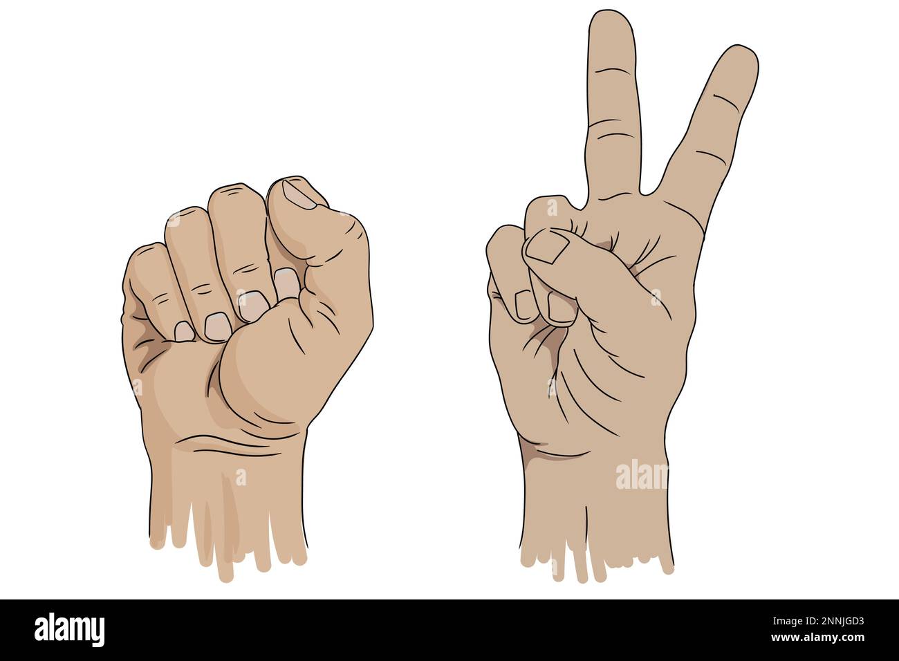 Signs of struggle Stock Vector Images - Alamy