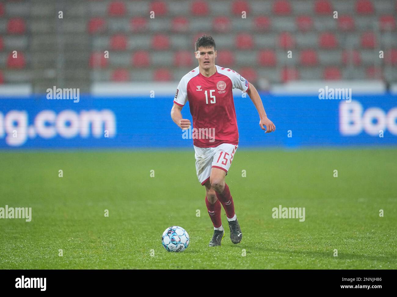 March 28, 2021: Christian Nrgaard of Denmark during Denmark and Moldova ...