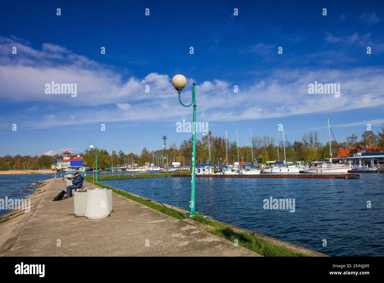 Spring in Giżycko in Masuria Stock Photo - Alamy