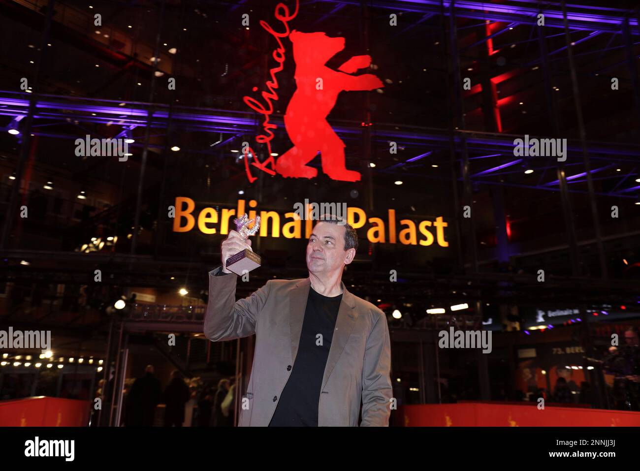 Christian Petzold holds the Silver Bear Grand Jury Prize he received ...
