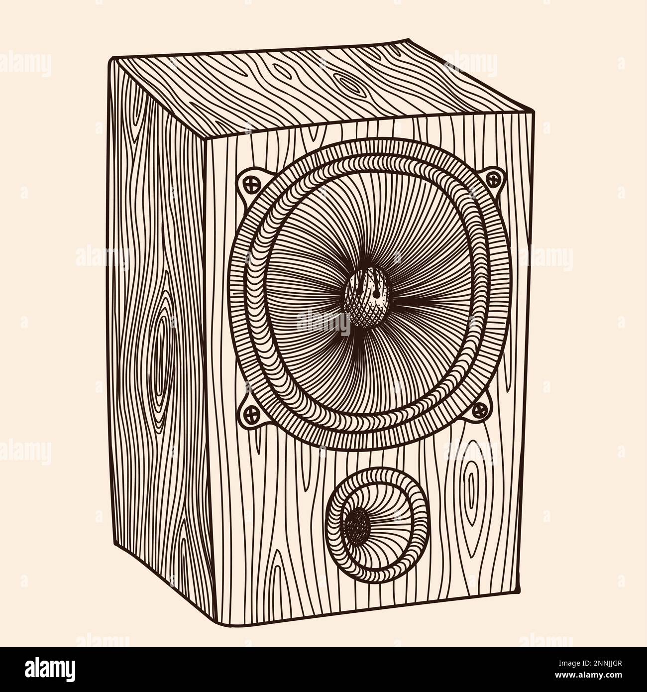 Simple speaker sound on Stock Vector Images - Alamy