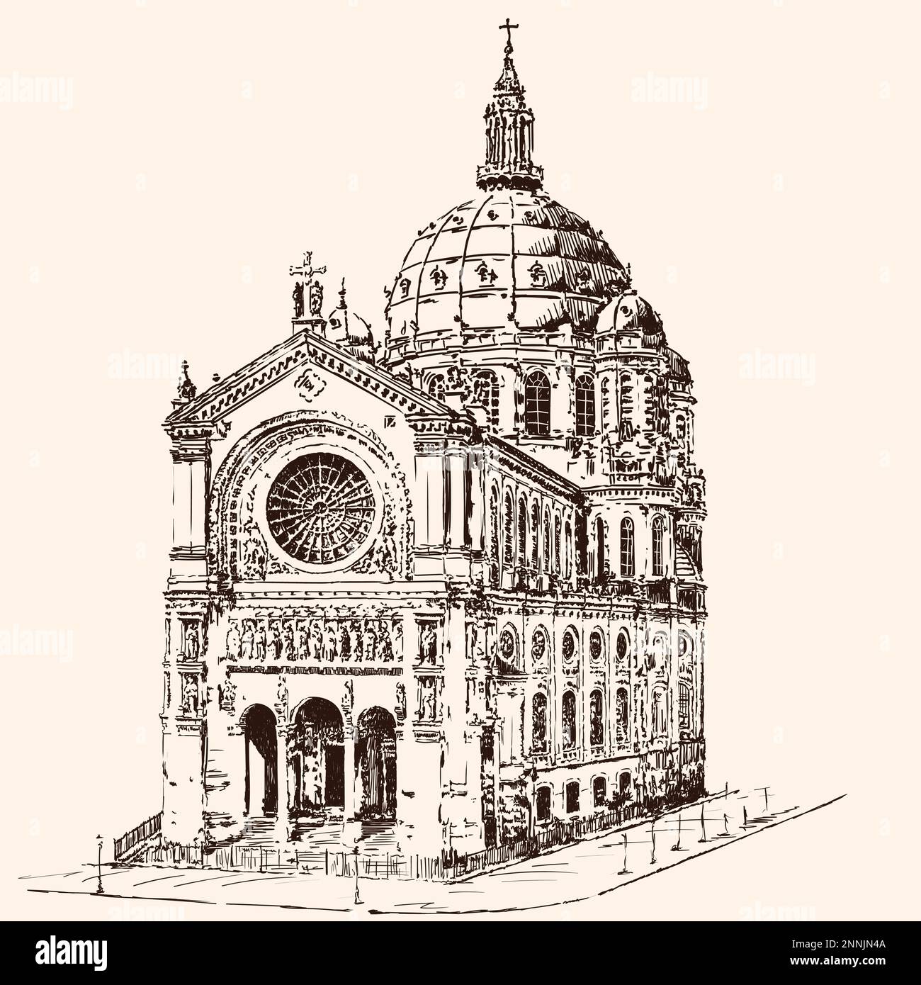 City landscape drawing Stock Vector Image & Art - Alamy