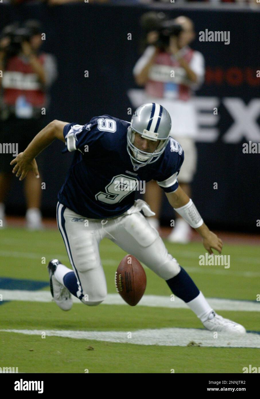 14 Aug 2004 - Quarterback Tony Romo of the Dallas Cowboys falls on the ...