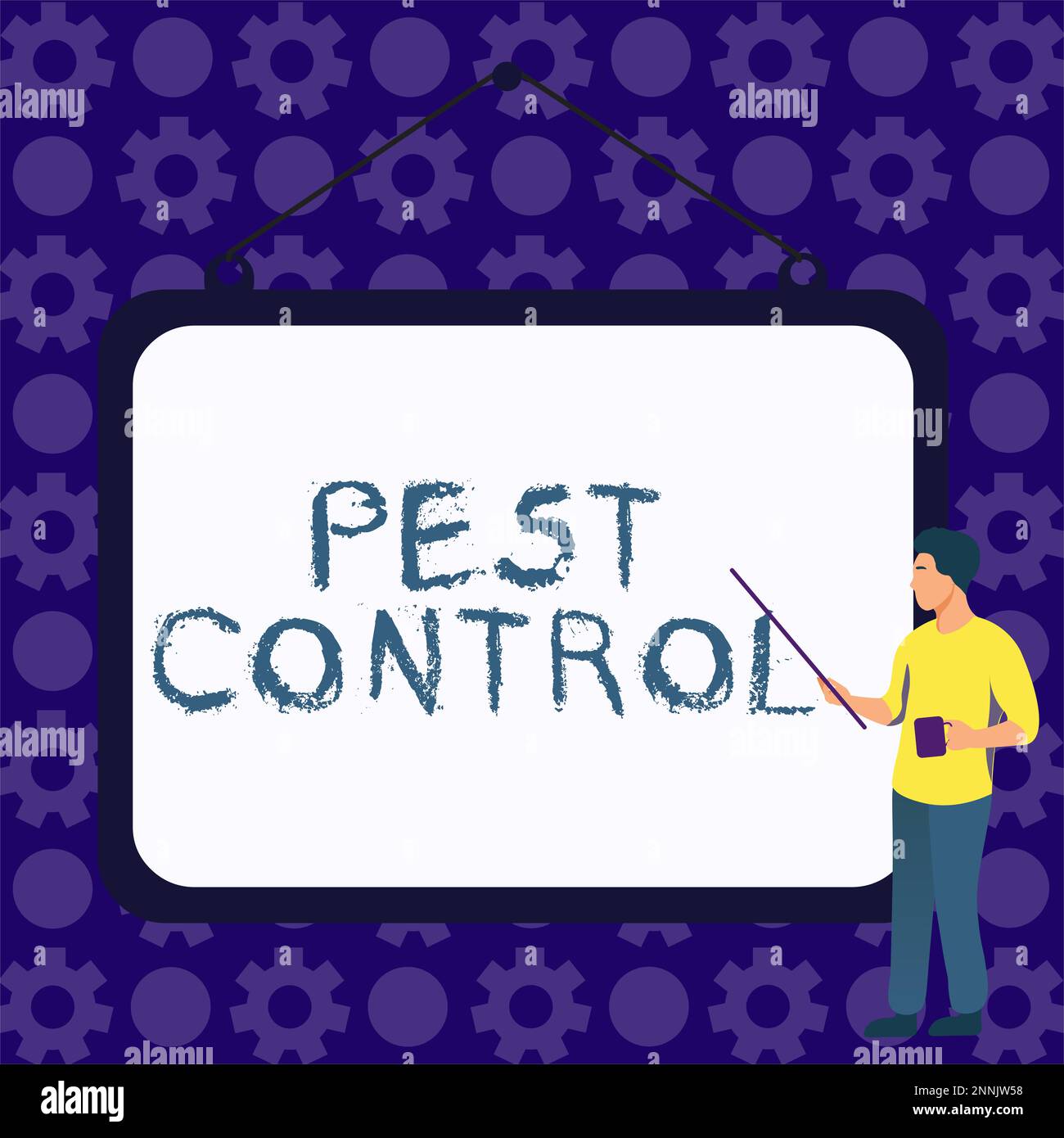 Conceptual display Pest Control. Concept meaning Killing destructive ...