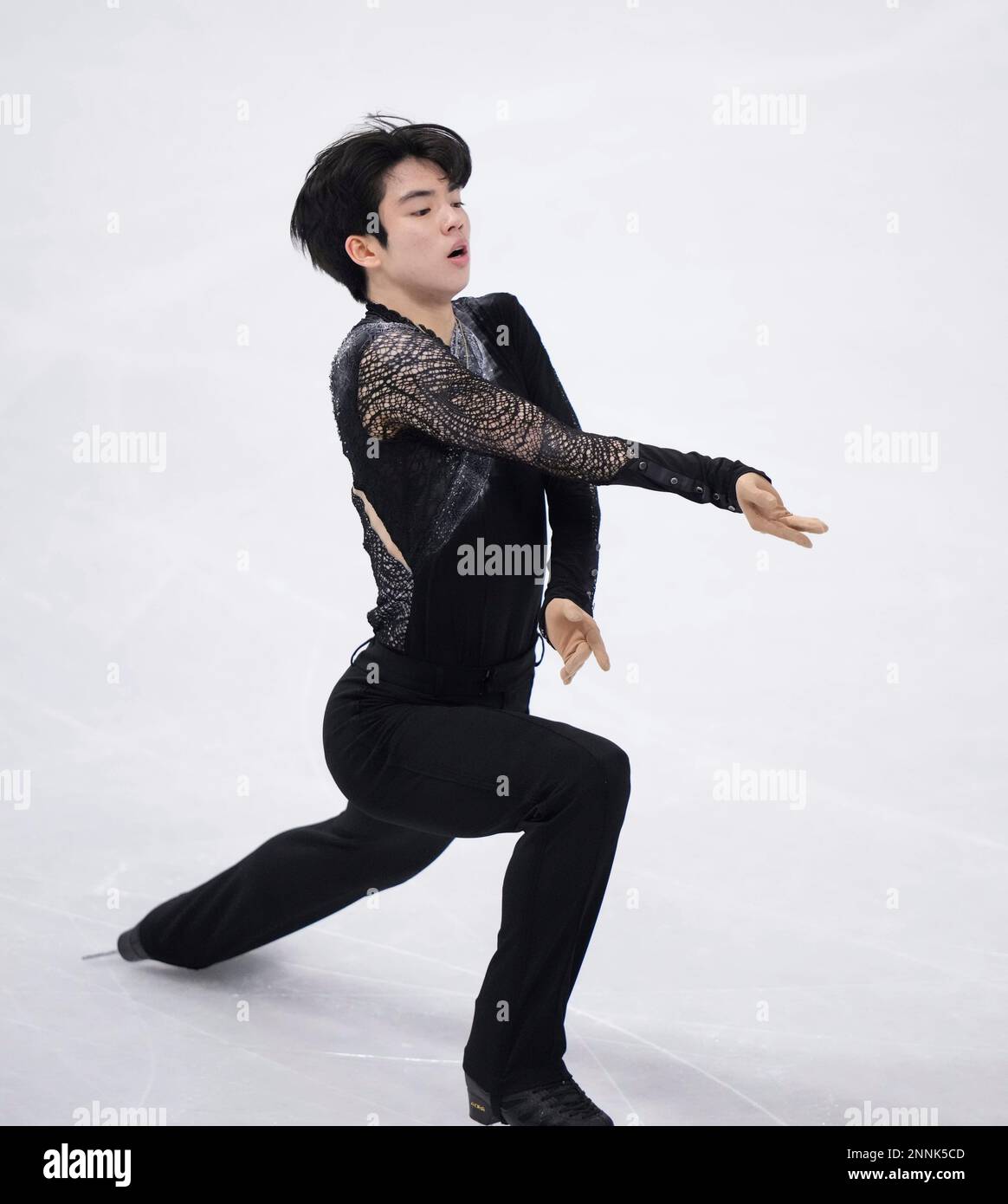 Junhwan CHA of South Korea performs during Men Short Program of the ...