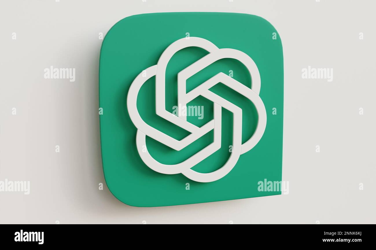 ChatGPT, AI chatbot by OpenAI, 3d render illustration Stock Photo - Alamy