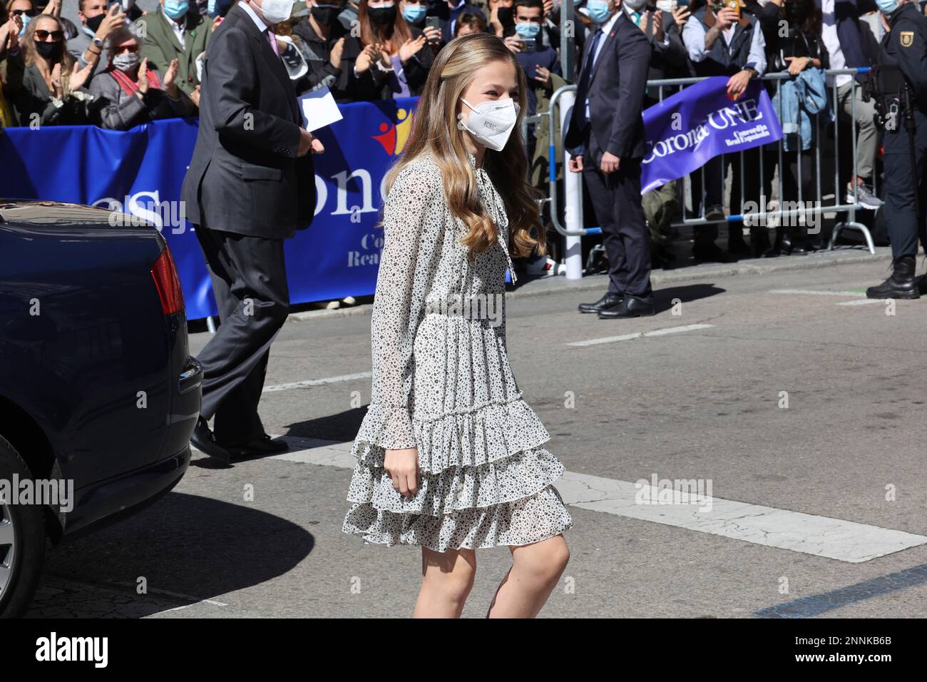 Princess Leonor arrives at the Cervantes Institute headquarters in ...