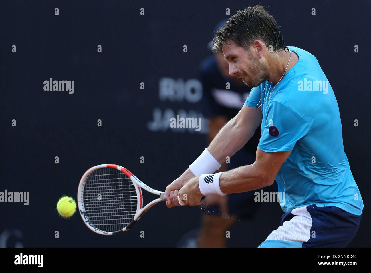 Rio de Janeiro, Brazil, 25th Feb, 2023. Jockey Club Brasileiro, ATP 500 ...