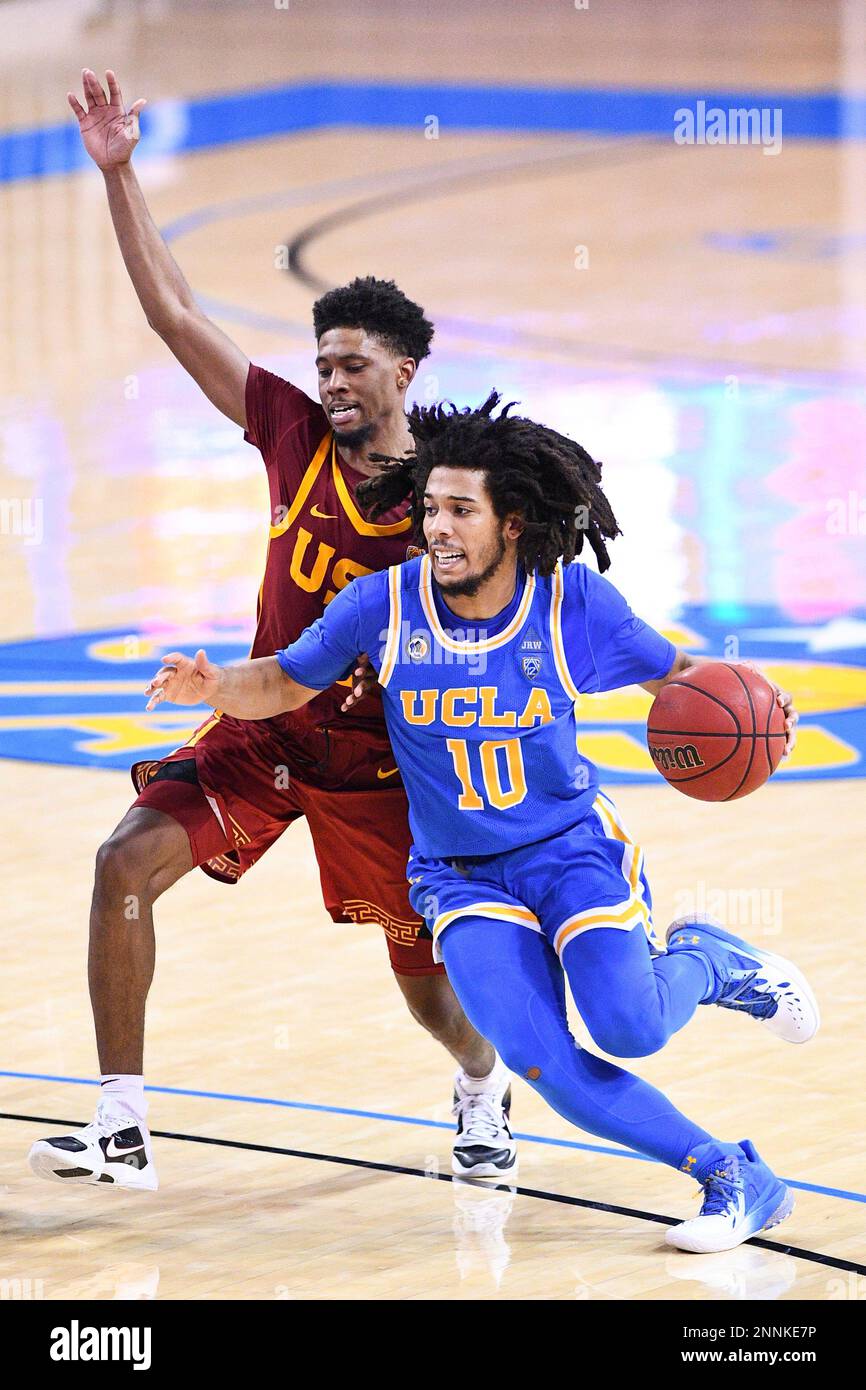 LOS ANGELES, CA - MARCH 06: UCLA Bruins guard Tyger Campbell (10 ...