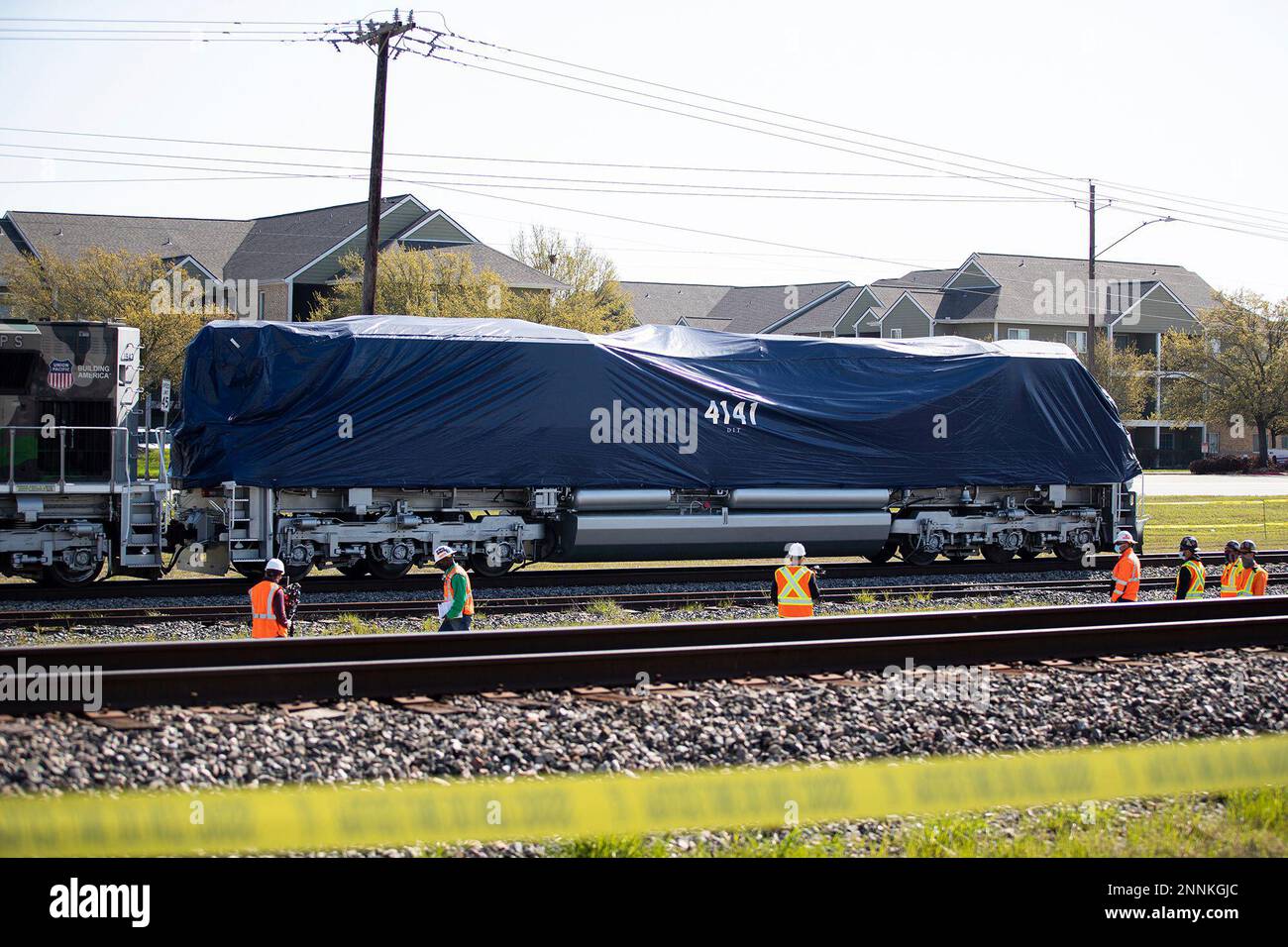 Union Pacific Engine 4141 arrived in College Station by rail on Sunday ...
