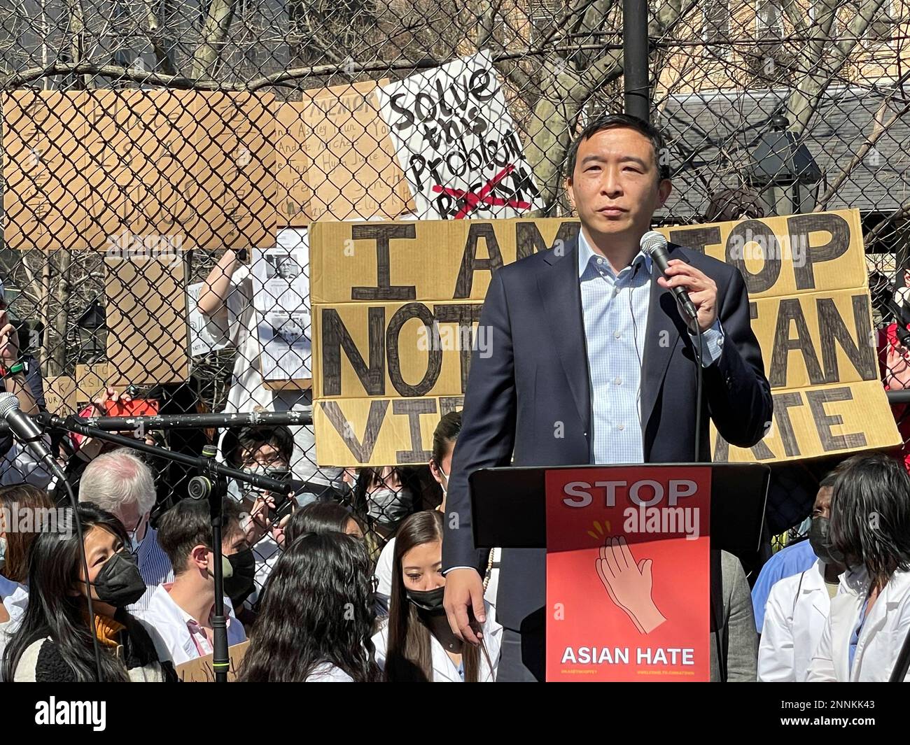 Photo by: STRF/STAR MAX/IPx 2021 3/21/21 Andrew Yang at the 'Rally ...