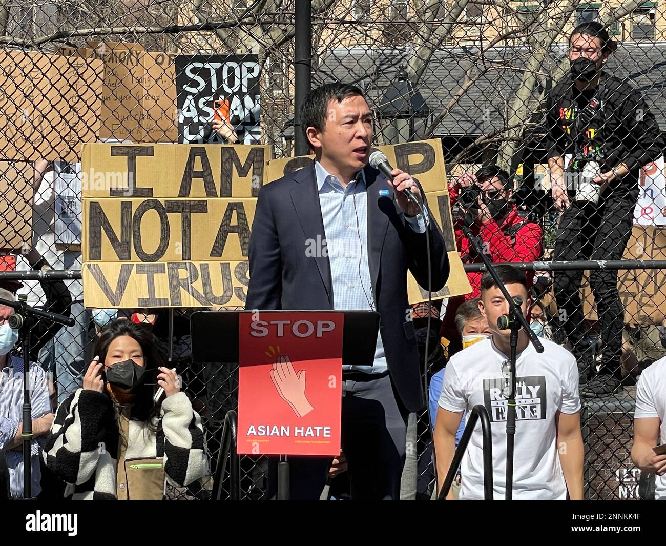 Photo by: STRF/STAR MAX/IPx 2021 3/21/21 Andrew Yang at the 'Rally ...