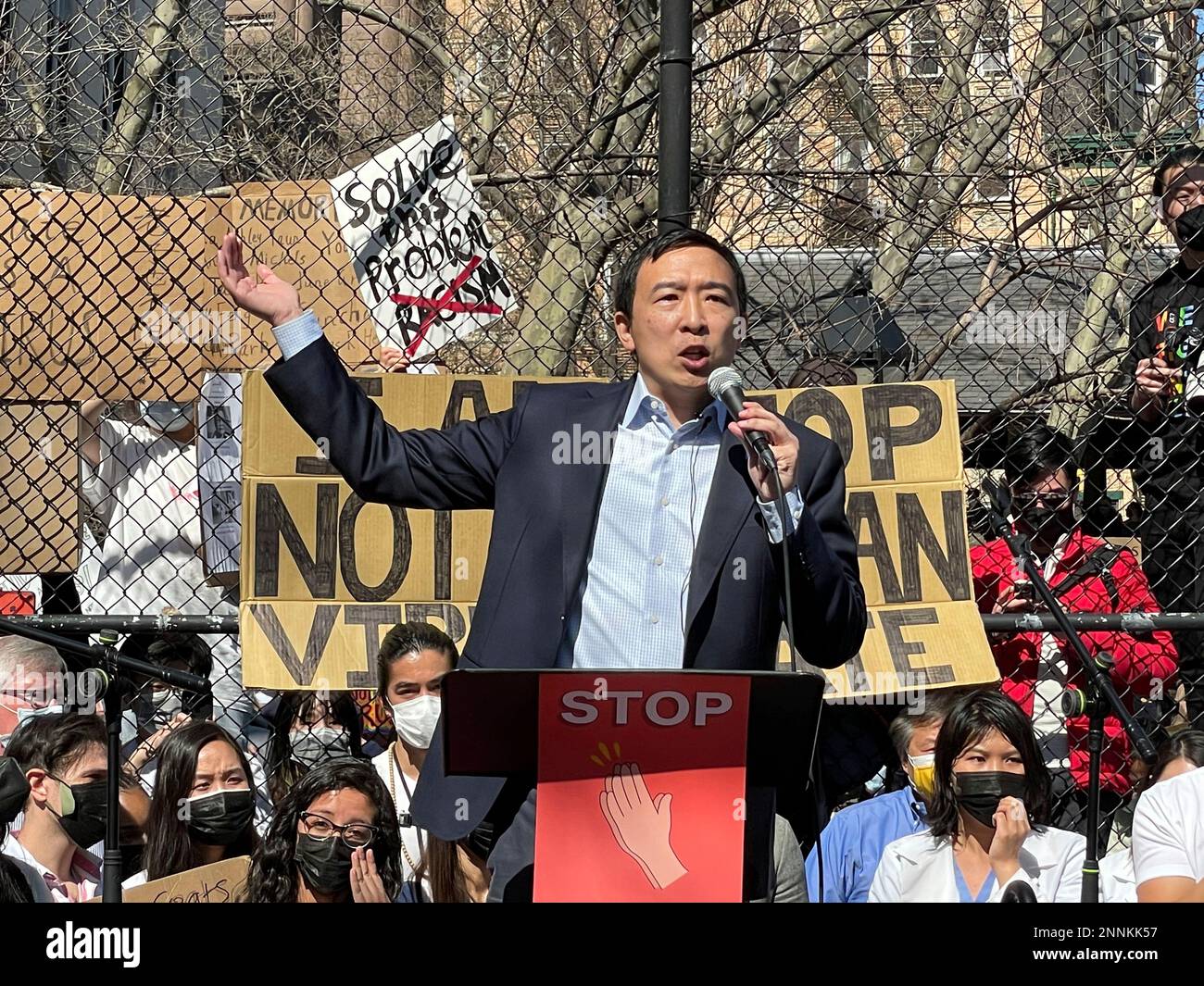 Photo by: STRF/STAR MAX/IPx 2021 3/21/21 Andrew Yang at the 'Rally ...