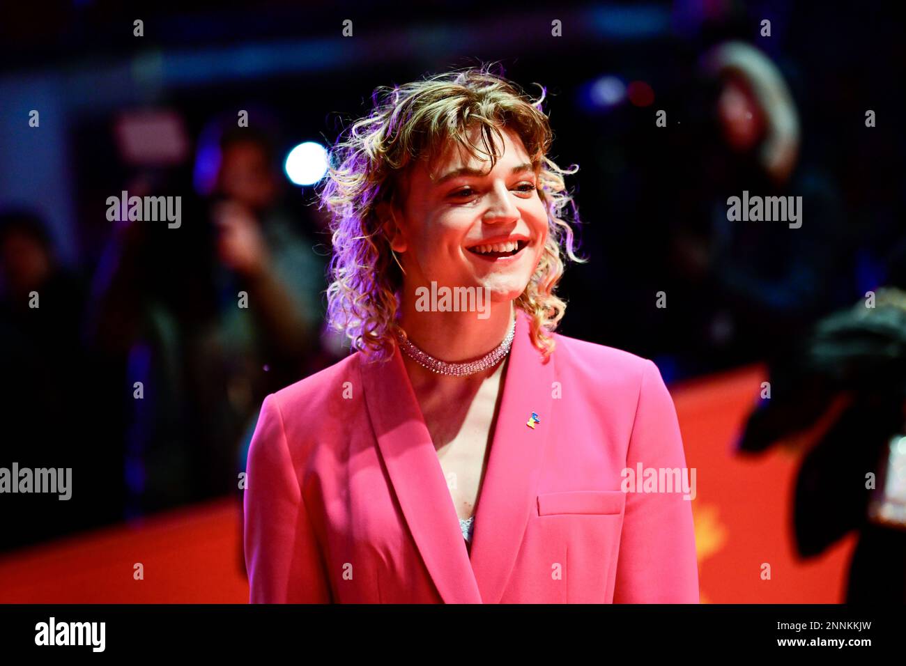 Berlin, Germany. 25th Feb, 2023. Actress Thea Ehre arrives on the red ...