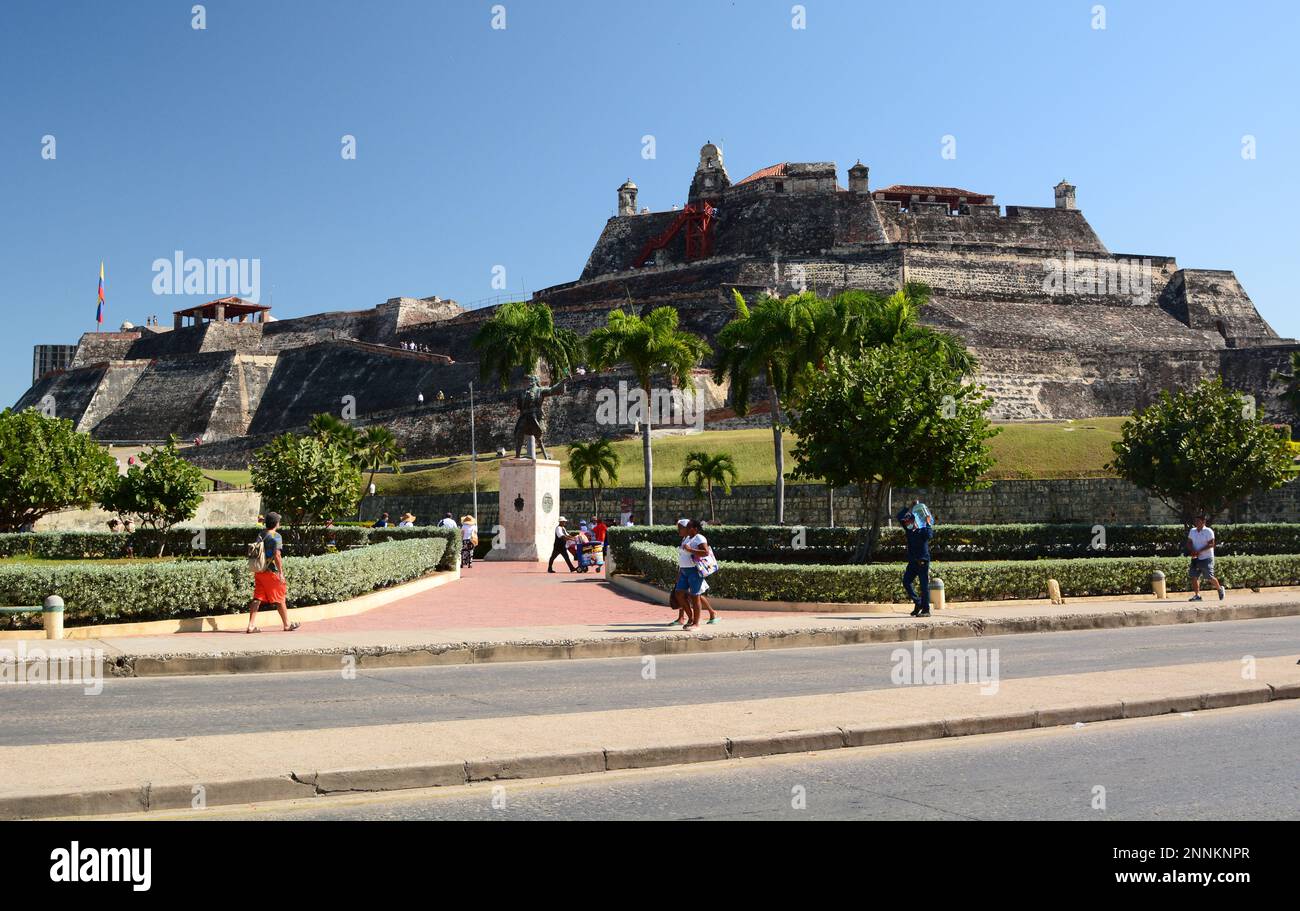 San Felipe castle. Cartagena. Bolivar department. Colombia Stock Photo ...