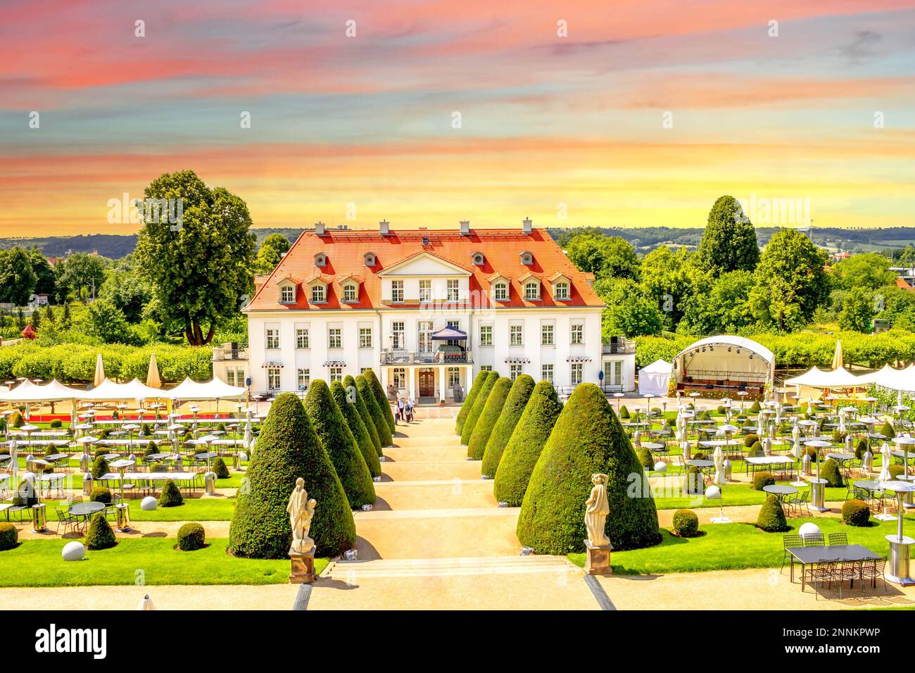 Castle Wackerbarth, Radebeul, Saxony, Germany Stock Photo - Alamy