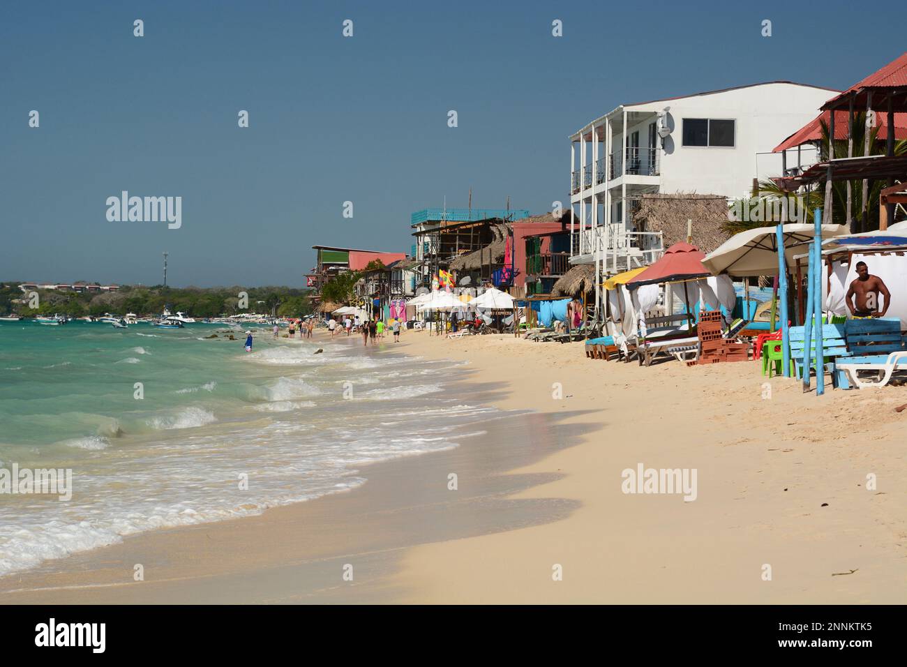 Playa Tranquila in Playa Blanca. Isla de Baru. Cartagena. Colombia ...
