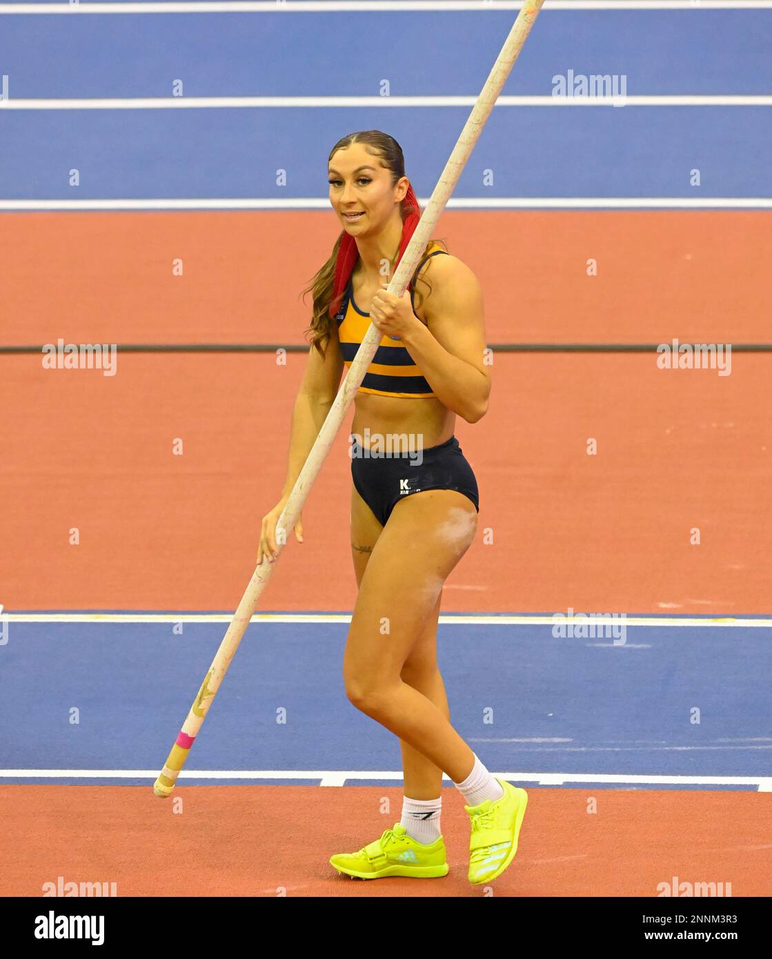 Birmingham, UK, 25 February 2023: IVE Jade GBR Women's Pole Vault ...
