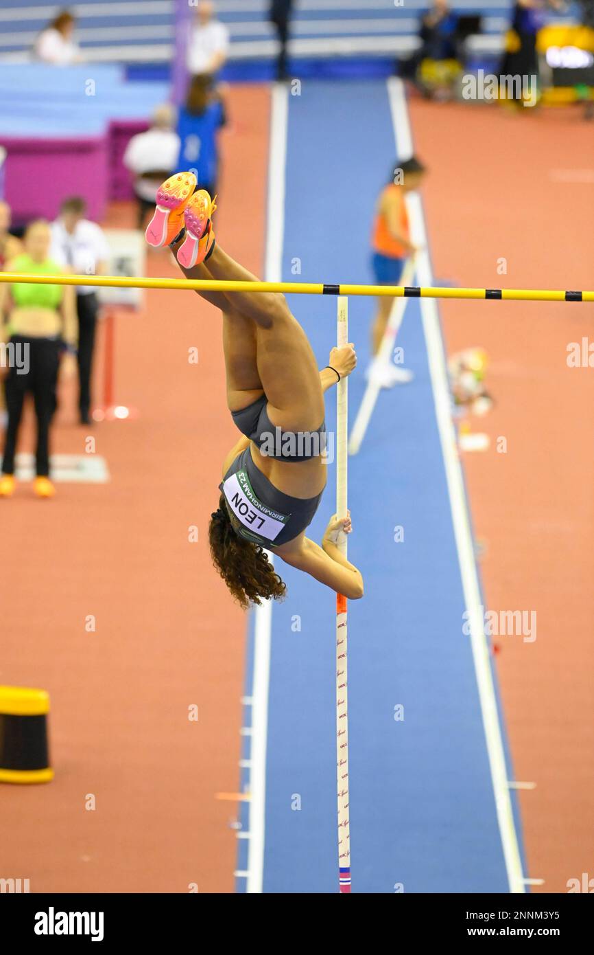 Birmingham, UK, 25 February 2023: LEON Gabriela USA competes in the ...