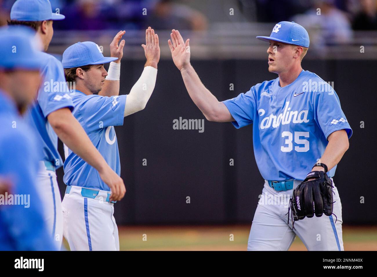 Greenville, NC, USA. 24th Feb, 2023. North Carolina Tar Heels pitcher ...