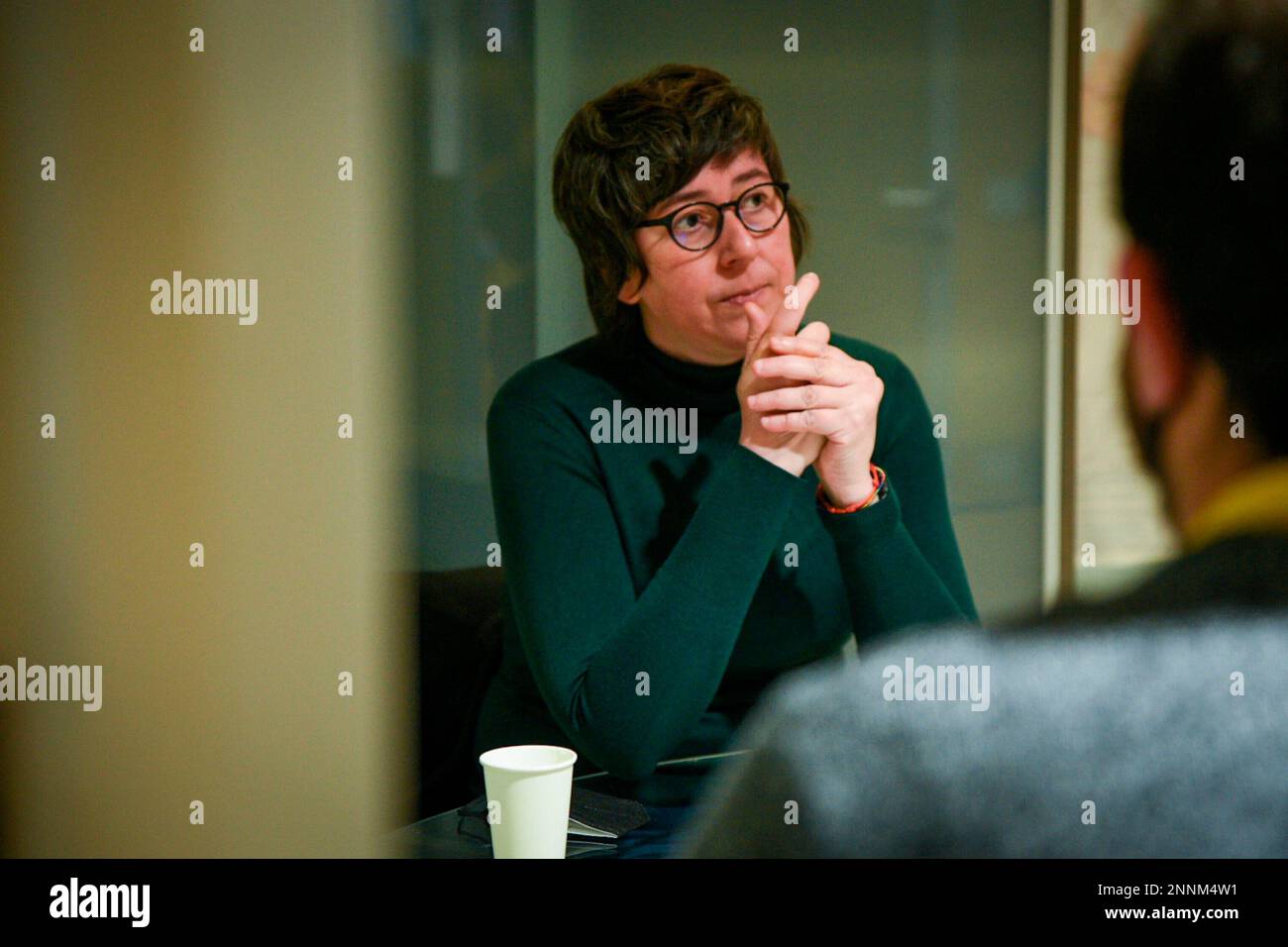 The coordinator of Podemos in the Valencian Community, Pilar Lima ...