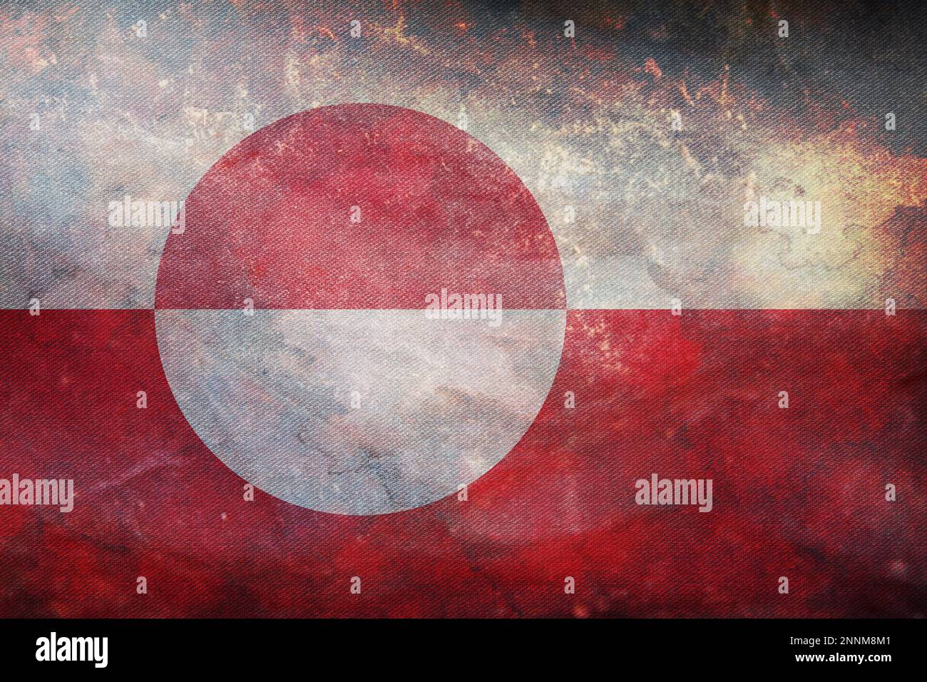 retro flag of Inuit peoples Greenlandic Inuit people with grunge ...